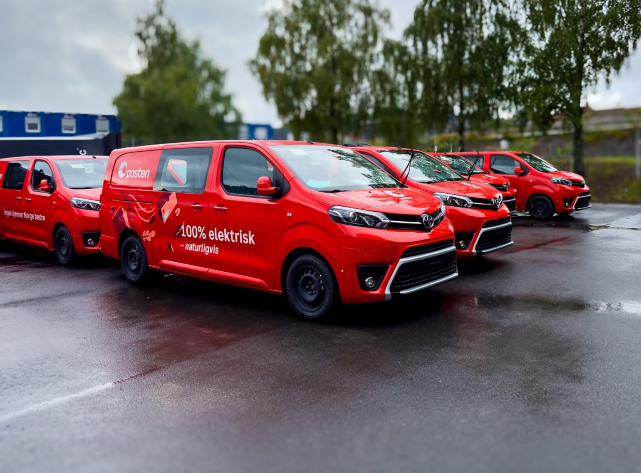 Toyota Norge | Posten med elektriske varebiler fra Toyota